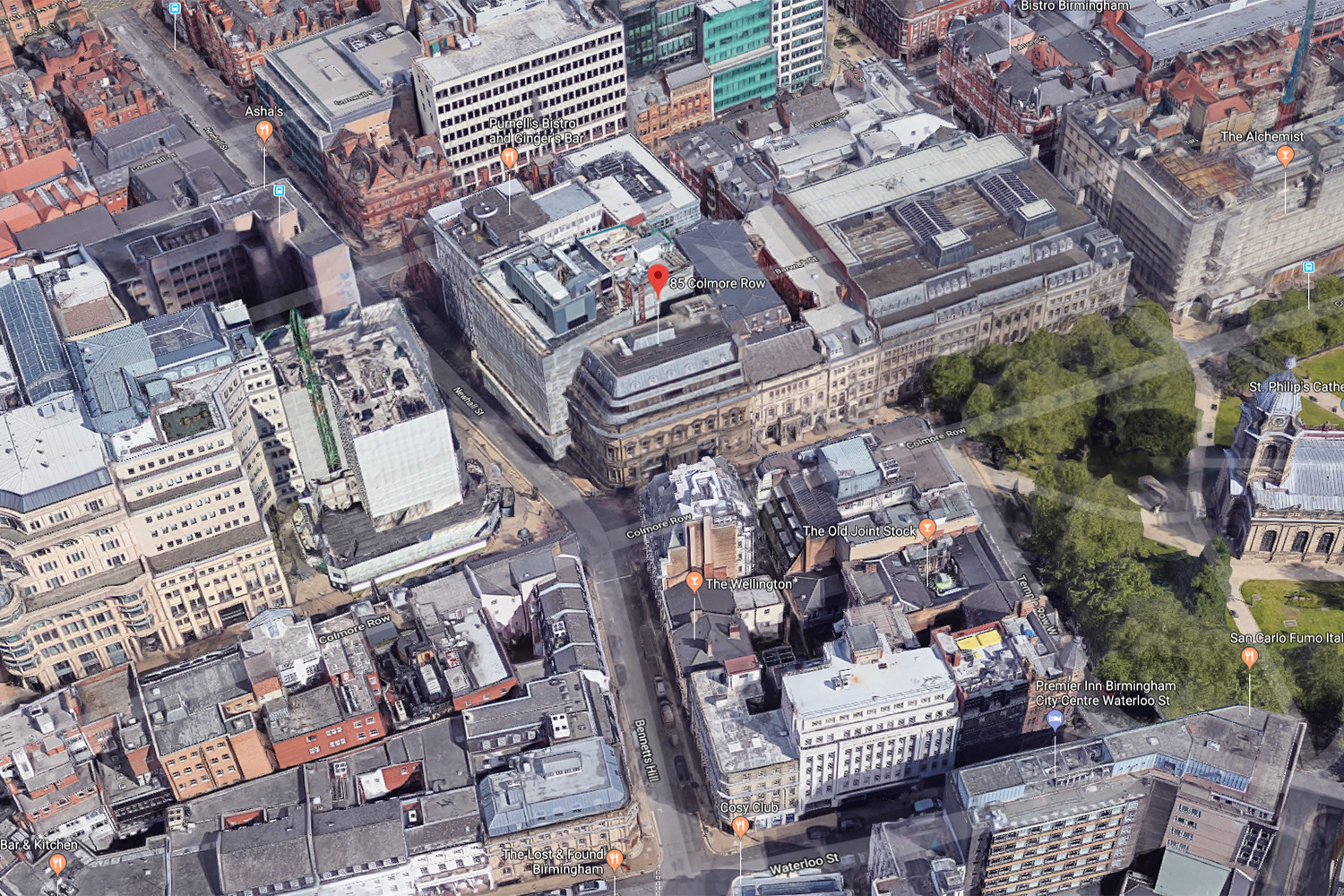 Colmore Row, Birmingham - Quoinstone Investment Management Ltd